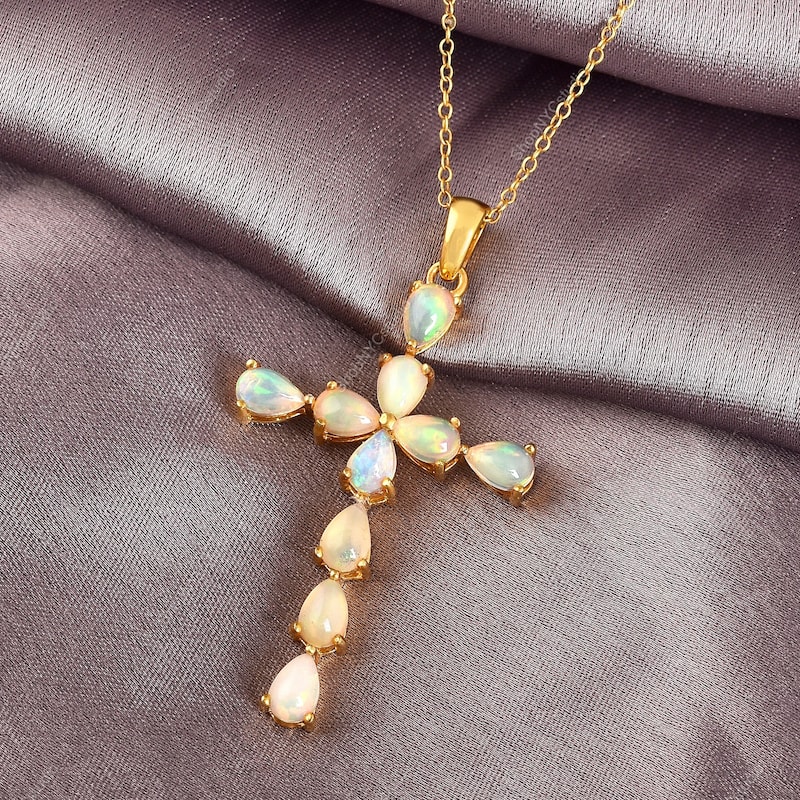 Opal Cross - Etsy
