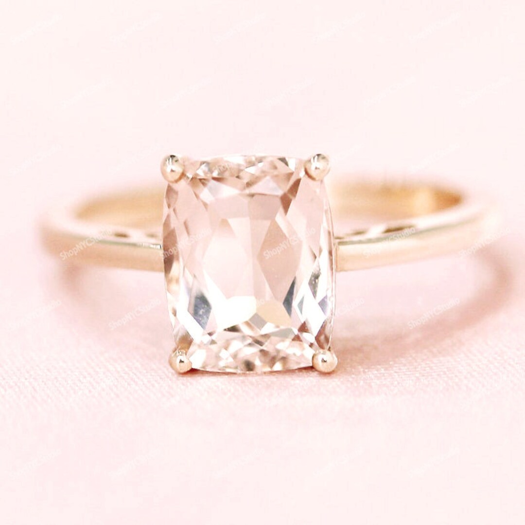 Morganite Ring / Morganite Rose Gold Ring / Morganite Ring / Engagement ...