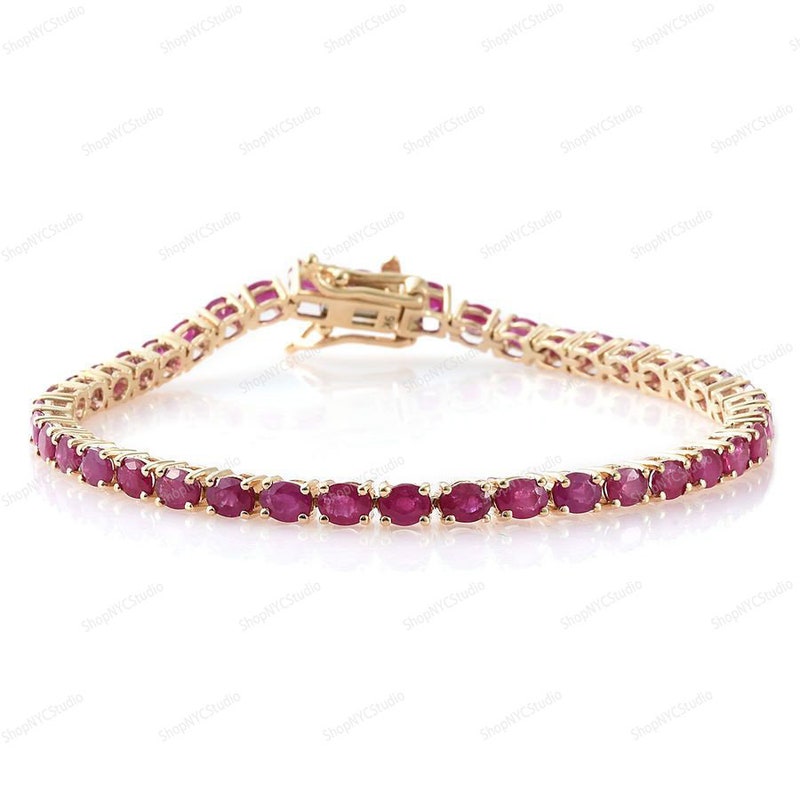 Ruby Bracelet - Etsy