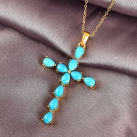 Turquoise Cross - Etsy
