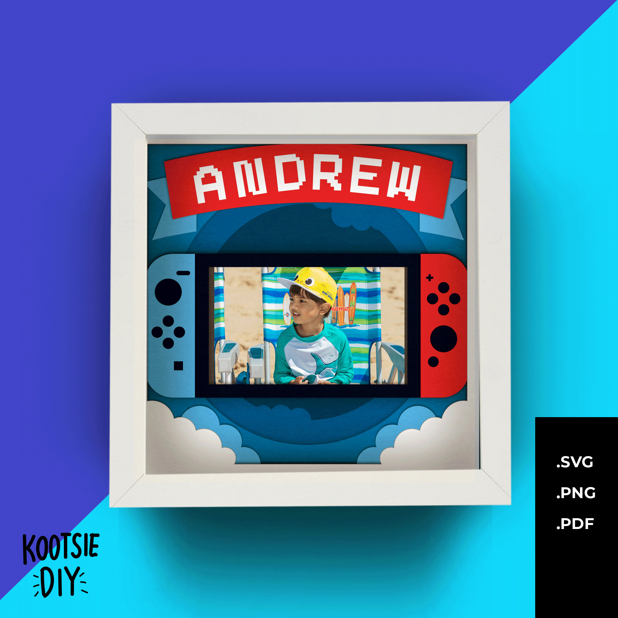 Video Game Shadowbox SVG for Cricut Silhouette Arcade 3d | Etsy