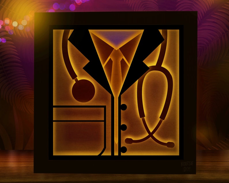 Medical Doctor Shadow Box Svg for Cricut Silhouette - Etsy