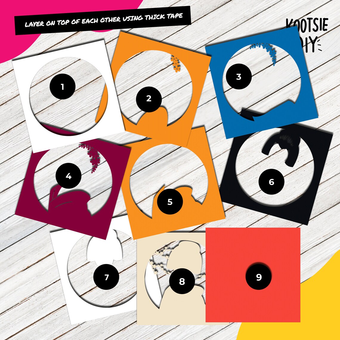 Kimono Shadow Box SVG for Cricut Silhouette Japan 3d Layered - Etsy