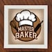 3D Master Baker SVG Shadow Box for Cricut, Silhouette, Chef Layered ...