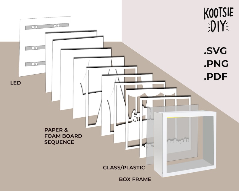 3D Piano Shadow Box SVG for Cricut Silhouette Pianist 3d - Etsy