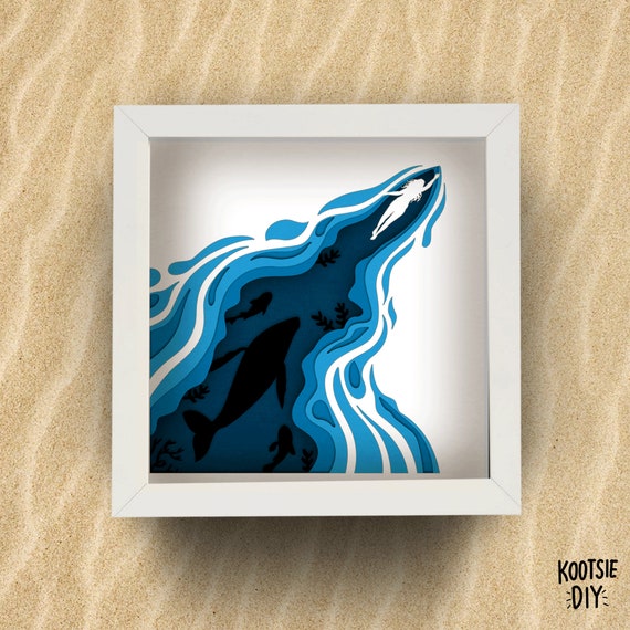 Fishing shadow box SVG V.1 Patterns & Tutorials Papercraft etna.com.pe