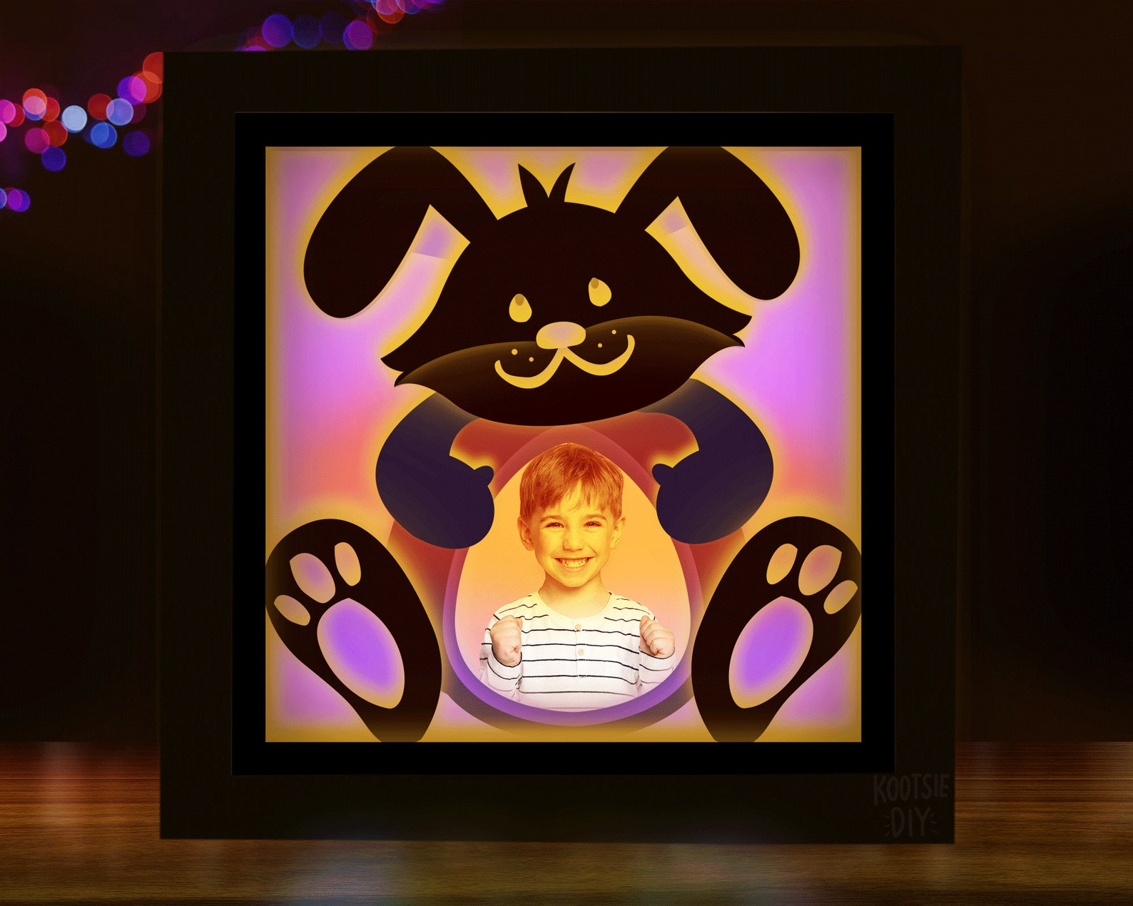 3D Rabbit Shadow Box Layered SVG for Cricut Silhouette 3D - Etsy