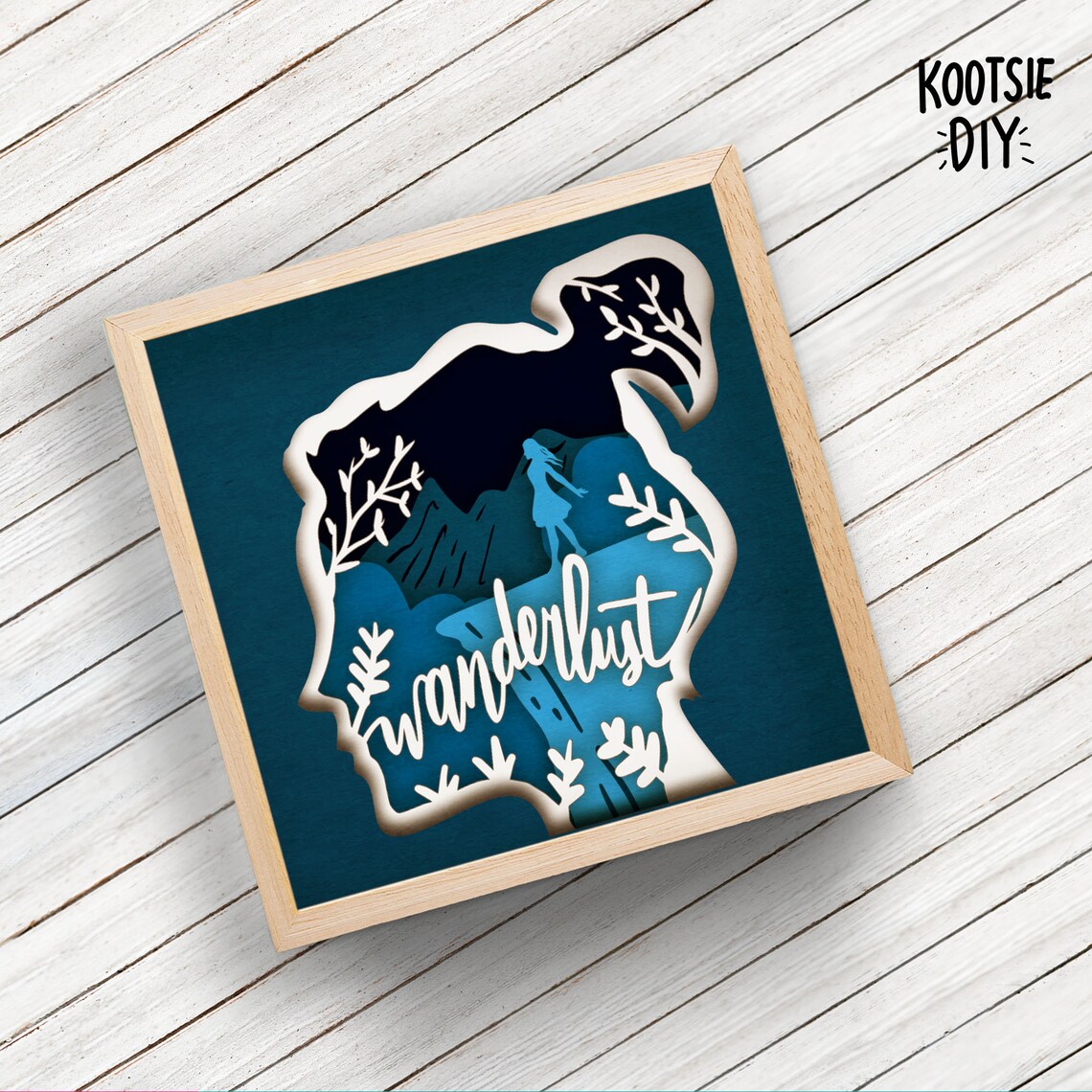 Woman Shadow Box Bundle SVG Template for Cricut Silhouette 3D - Etsy