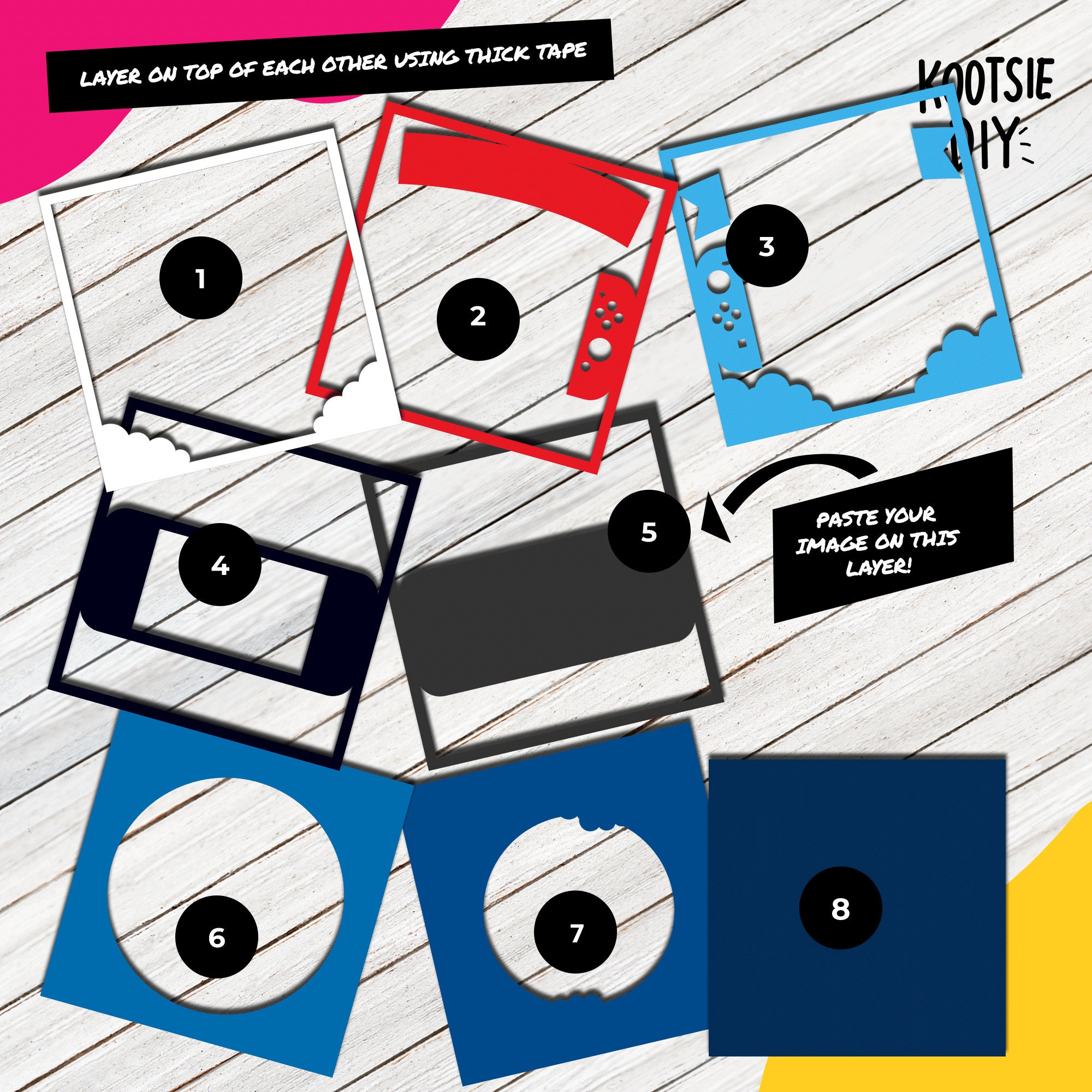 Video Game Shadowbox SVG for Cricut Silhouette Arcade 3d | Etsy