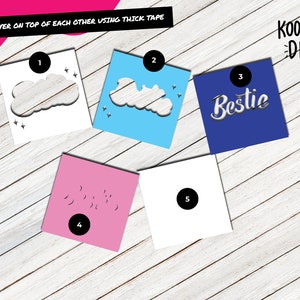 Besties Shadow Box Svg for Cricut, Silhouette, Gift for Best Friend 3d ...