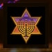 3D Hanukkah Shadow Box, Layered SVG for Cricut, Silhouette, Jewish 3d ...