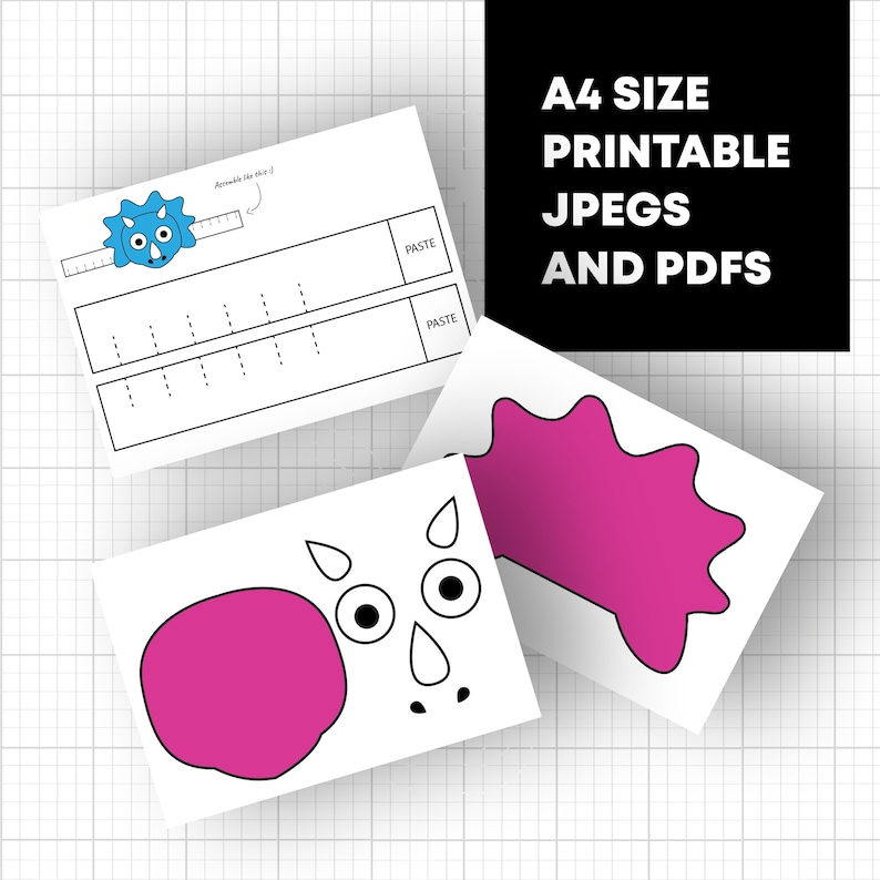 PRINTABLE Dinosaur Party Hats for Kids, T-rex Paper Crowns, Dino ...