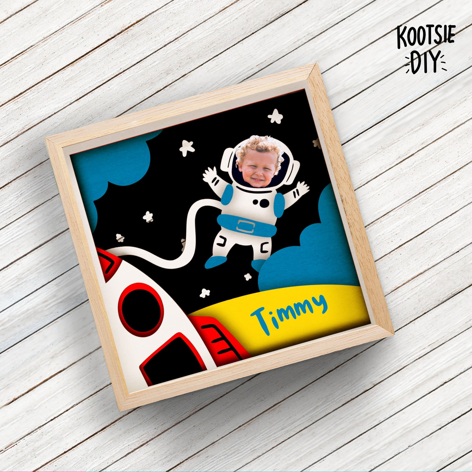 Astronaut Shadow Box SVG for Cricut Silhouette 3d Layered - Etsy