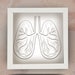 3D Lungs Shadow Box Svg for Cricut, Silhouette, Paramedic 3d Layered ...