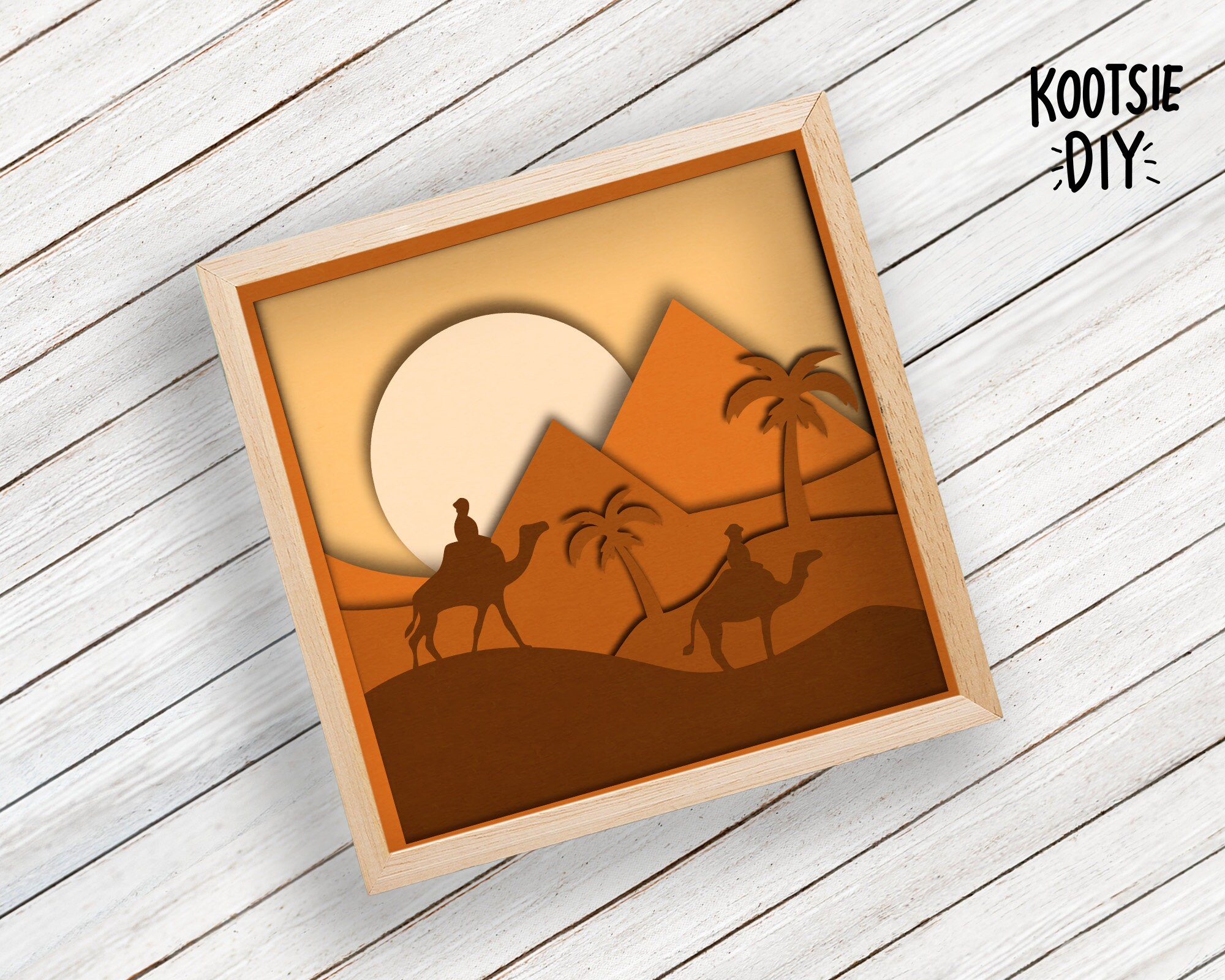 Egypt Shadow Box SVG for Cricut, Silhouette, 3d Layered Mandala ...