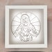 3D Virgin Mary Shadowbox Template for Cricut, Holy Madonna Lightbox ...
