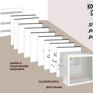Besties Shadow Box Svg for Cricut, Silhouette, Gift for Best Friend 3d ...