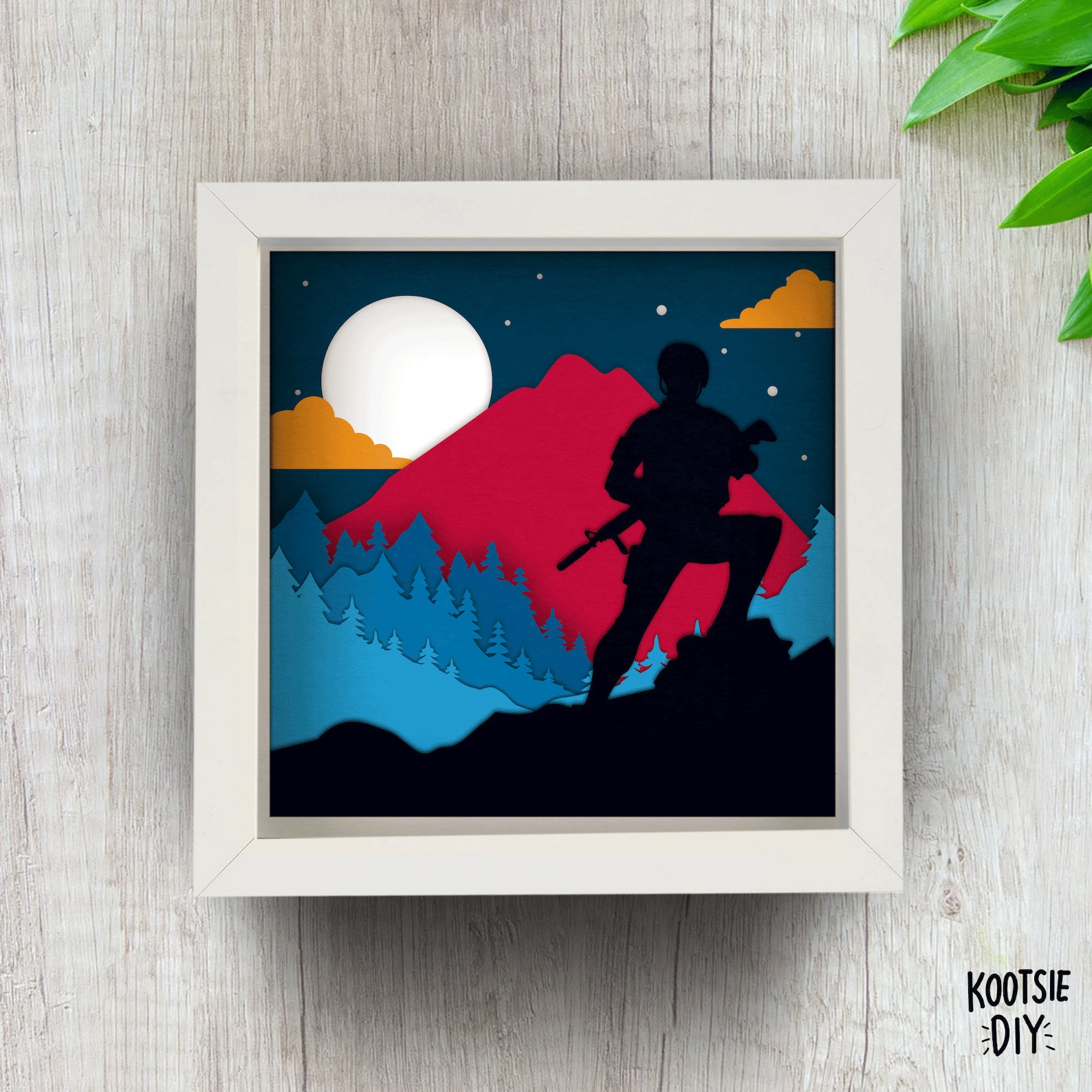 Army Shadow Box SVG for Cricut Silhouette Military 3d Layered | Etsy