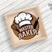3D Master Baker SVG Shadow Box for Cricut, Silhouette, Chef Layered ...