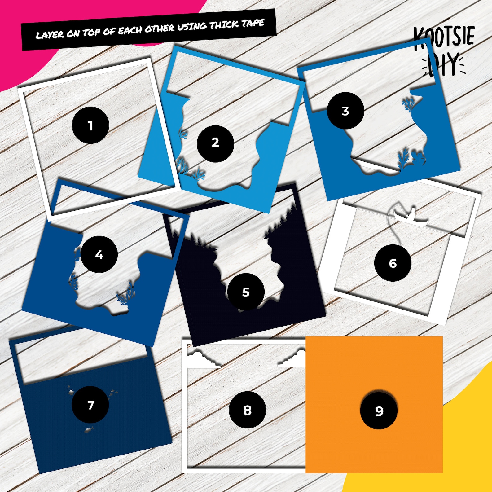 Fishing Shadow Box SVG for Cricut, Silhouette, Father 3d Layered ...