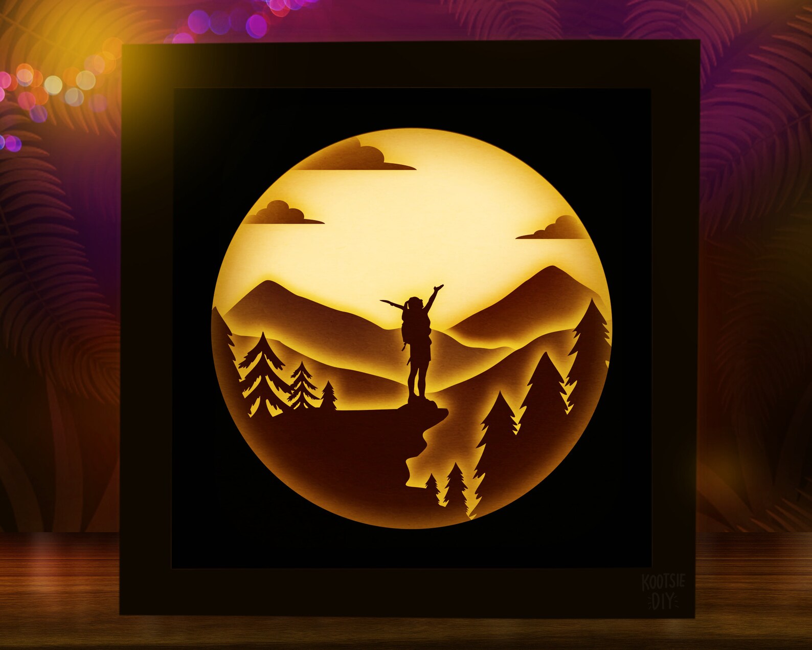 Nature Shadow Box SVG for Cricut Silhouette Forest 3d - Etsy