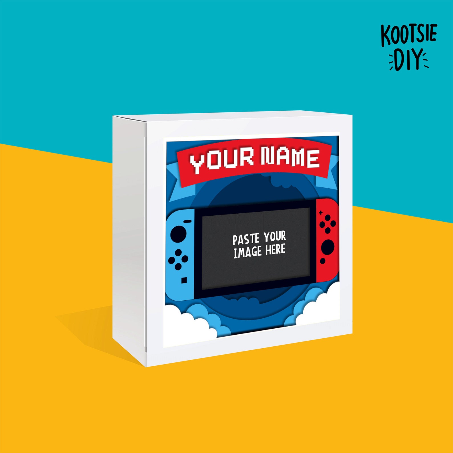 Video Game Shadowbox SVG for Cricut Silhouette Arcade 3d | Etsy