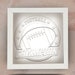 American Football Shadow Box SVG for Cricut, Silhouette, Football ...