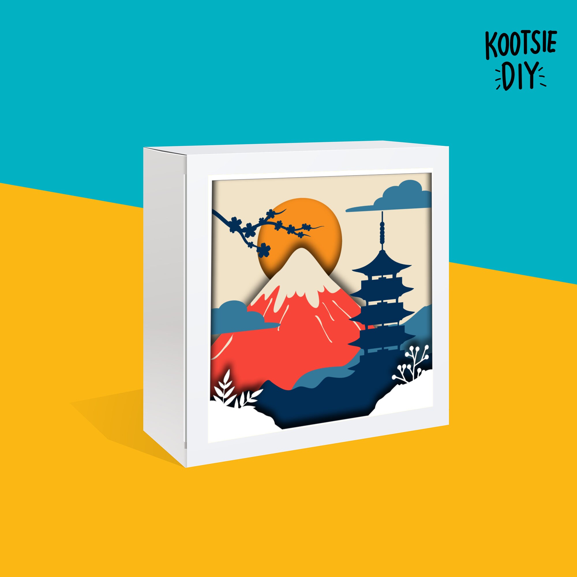 Japan Shadow Box SVG for Cricut Silhouette 3d Layered - Etsy Canada