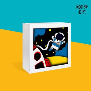 Astronaut Shadow Box SVG for Cricut, Silhouette, 3d Layered Mandala ...