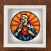 3D Virgin Mary Shadowbox Template for Cricut, Holy Madonna Lightbox ...