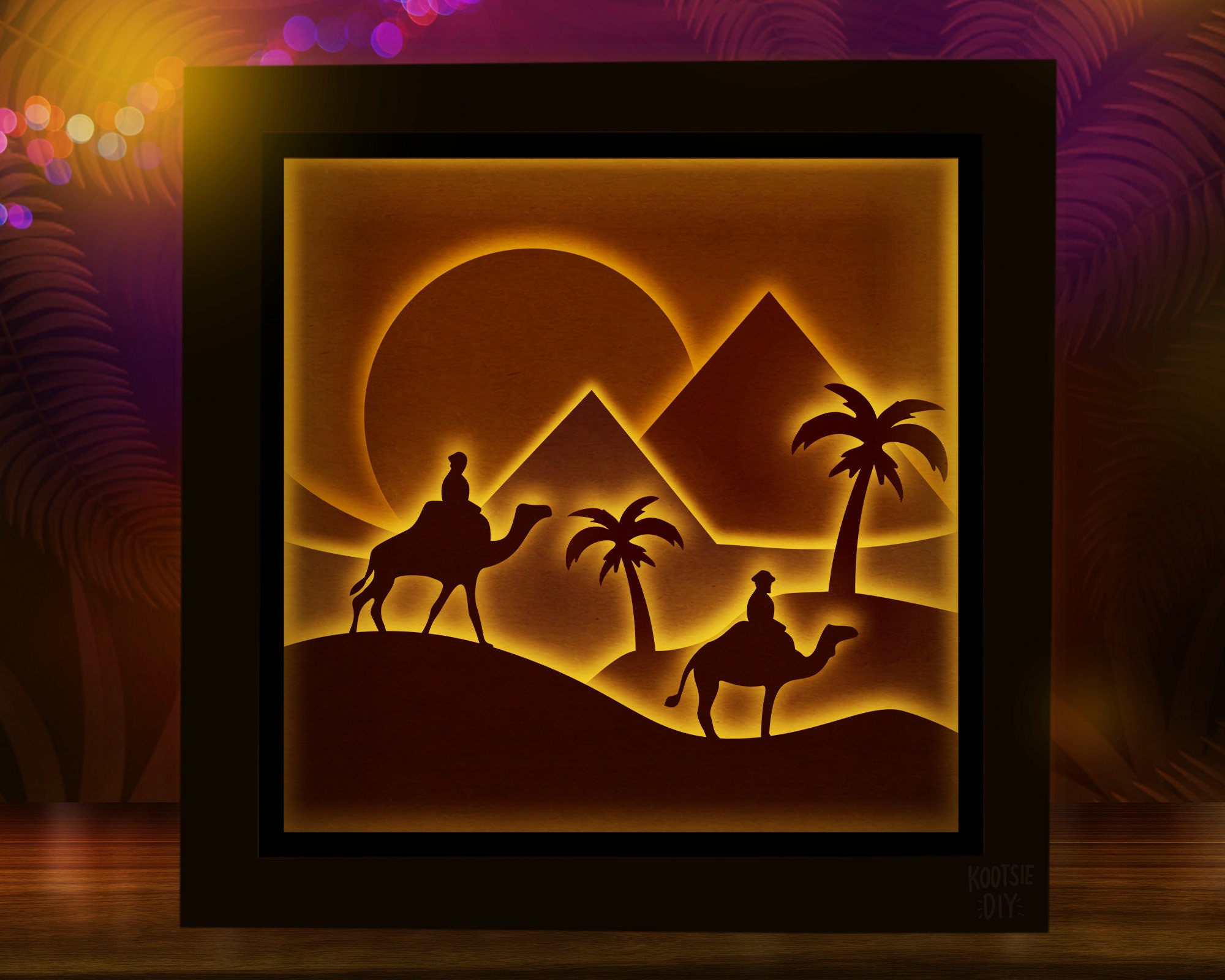 Egypt Shadow Box SVG for Cricut, Silhouette, 3d Layered Mandala ...