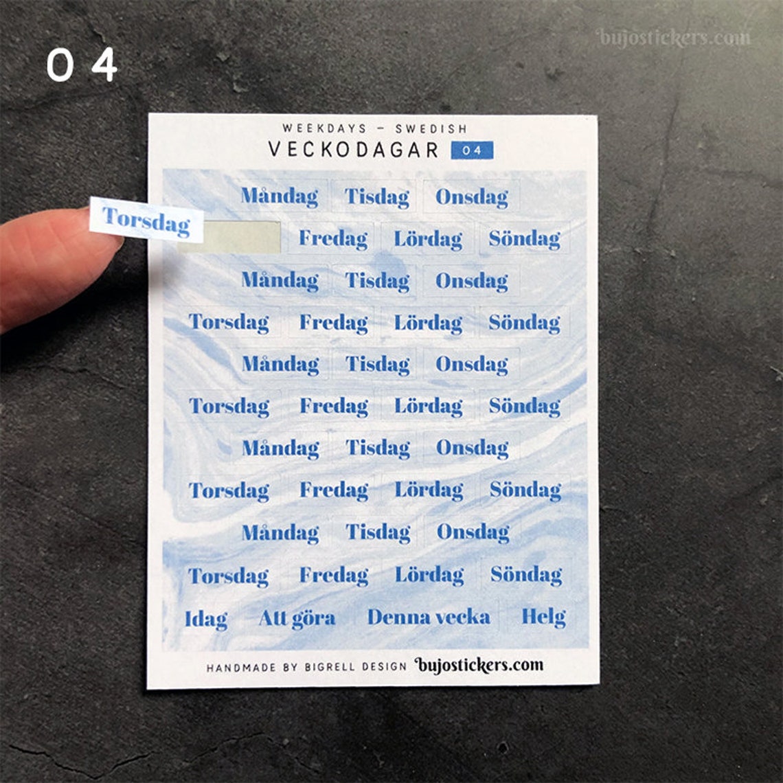 Veckodagar På Svenska. the Days of the Week in Swedish. Paper - Etsy