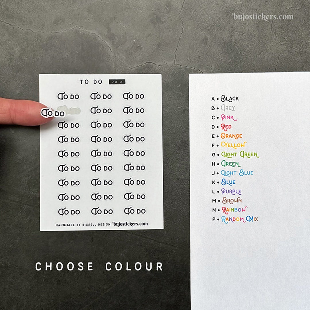 To Do Heading Stickers • School, Study, Teacher, Work, Home, Business ...