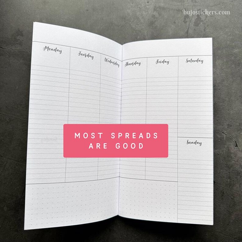 Traveler's Notebook Regular/standard Size Planner Insert Refill ...