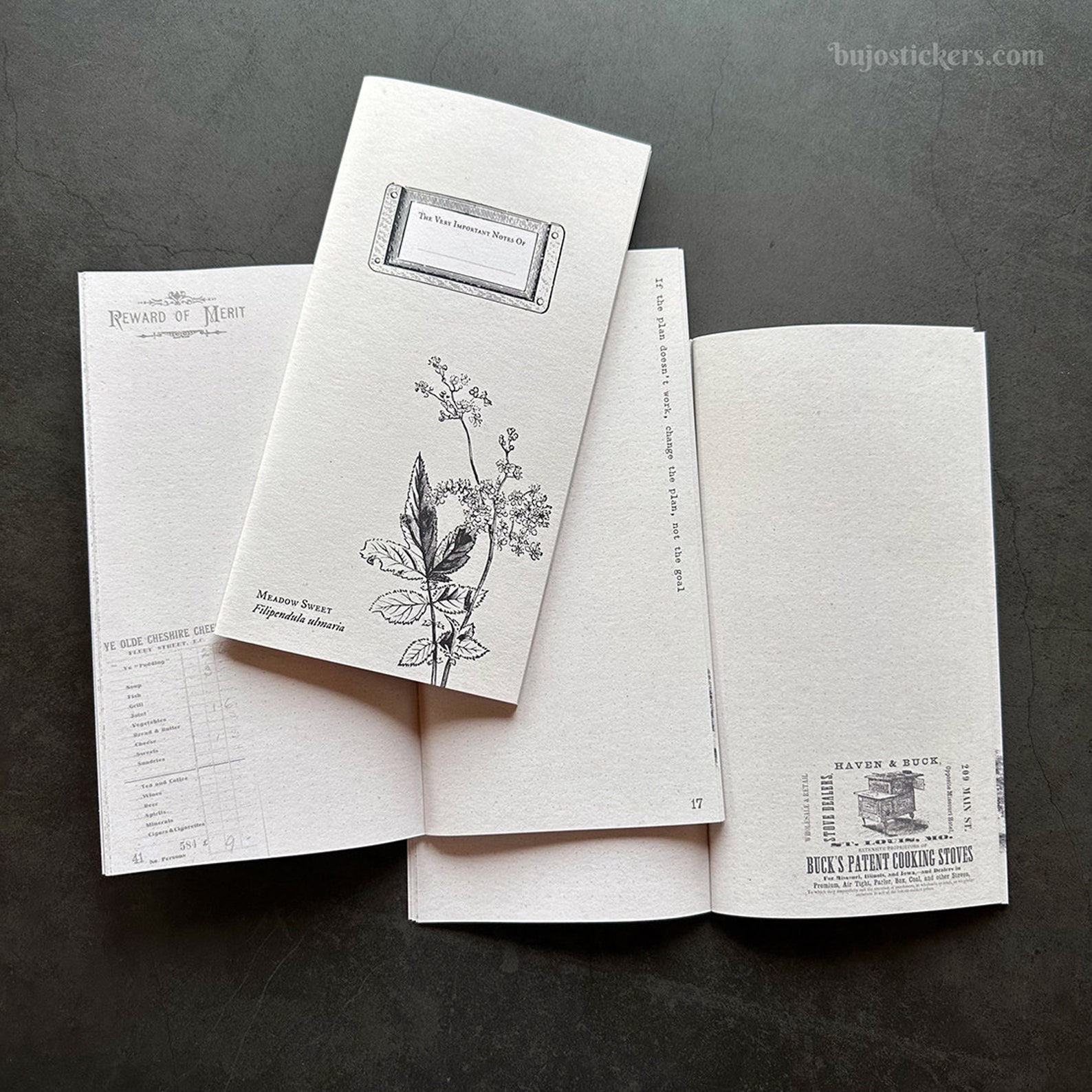Traveler's Notebook Insert • Regular Size • Vintage Newspaper, Ads ...