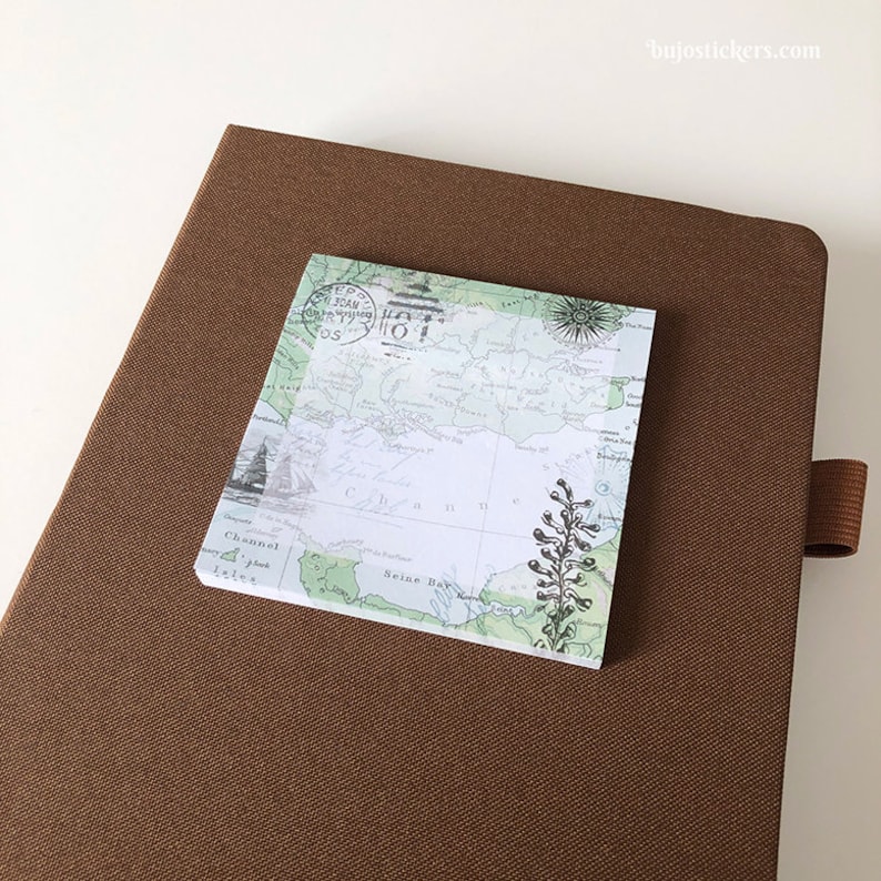 Vintage Maps Sticky Notes 05 Maps and Travel Symbols - Etsy