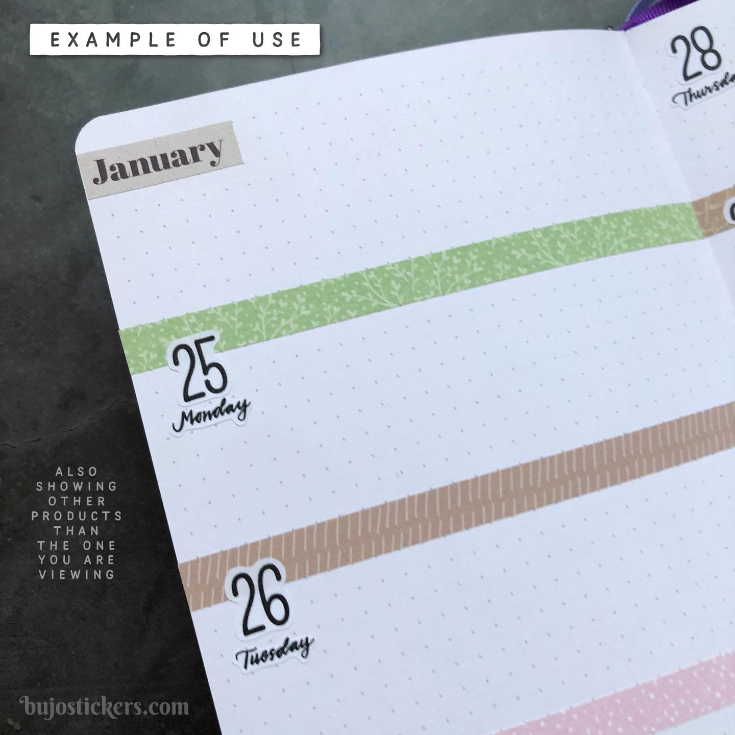 Datum Sticker 1-31. 9 Farben: schwarz orange blau rot - Etsy.de