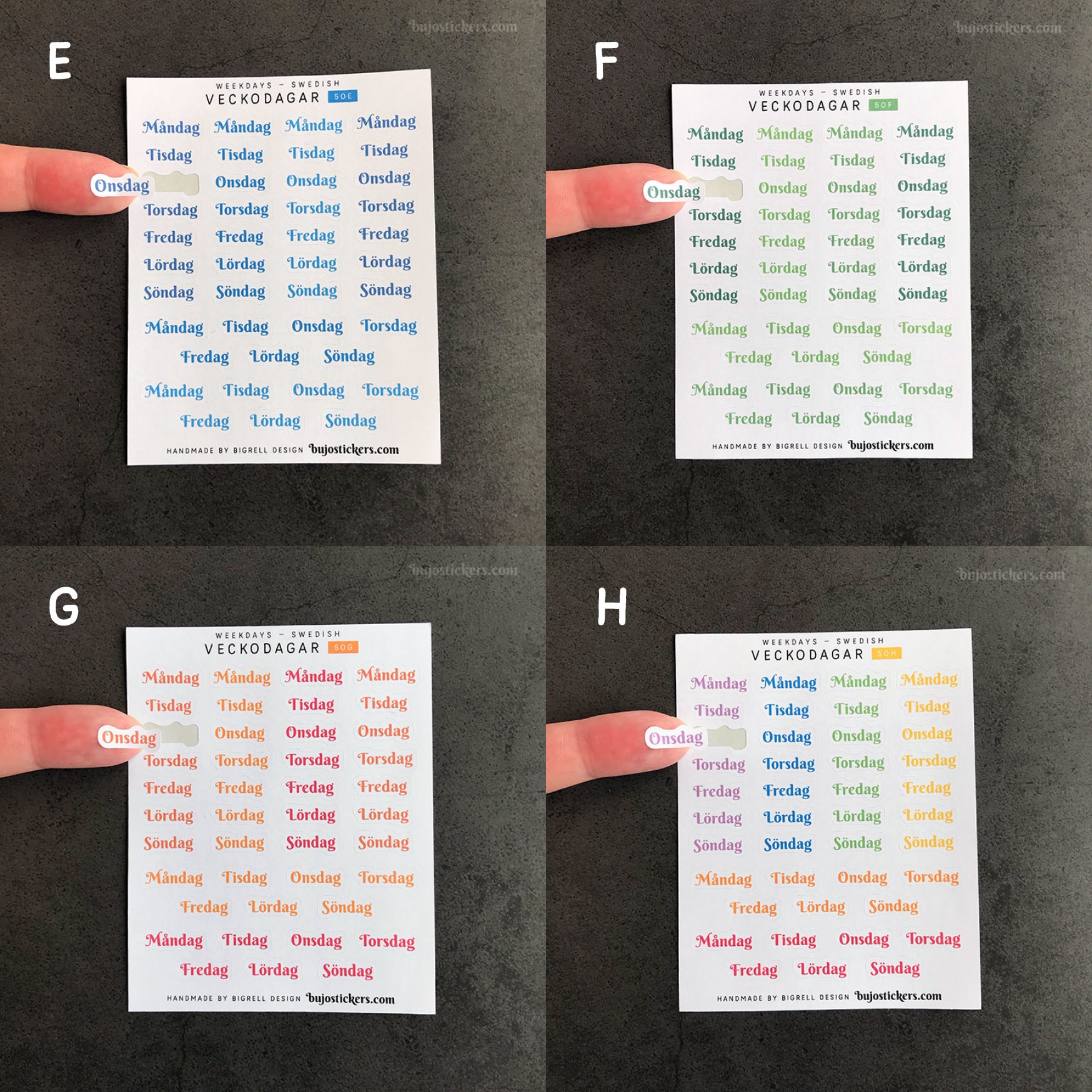 Veckodagar På Svenska. the Days of the Week in Swedish. Paper - Etsy