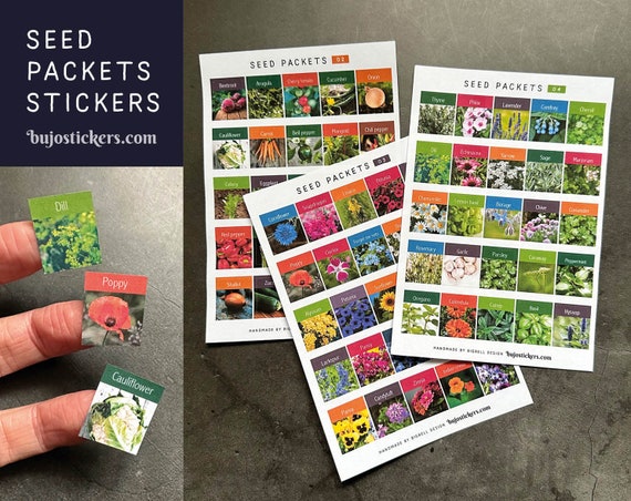 Etiquetas Personalizadas Para Paquetes De Semillas Y Flores