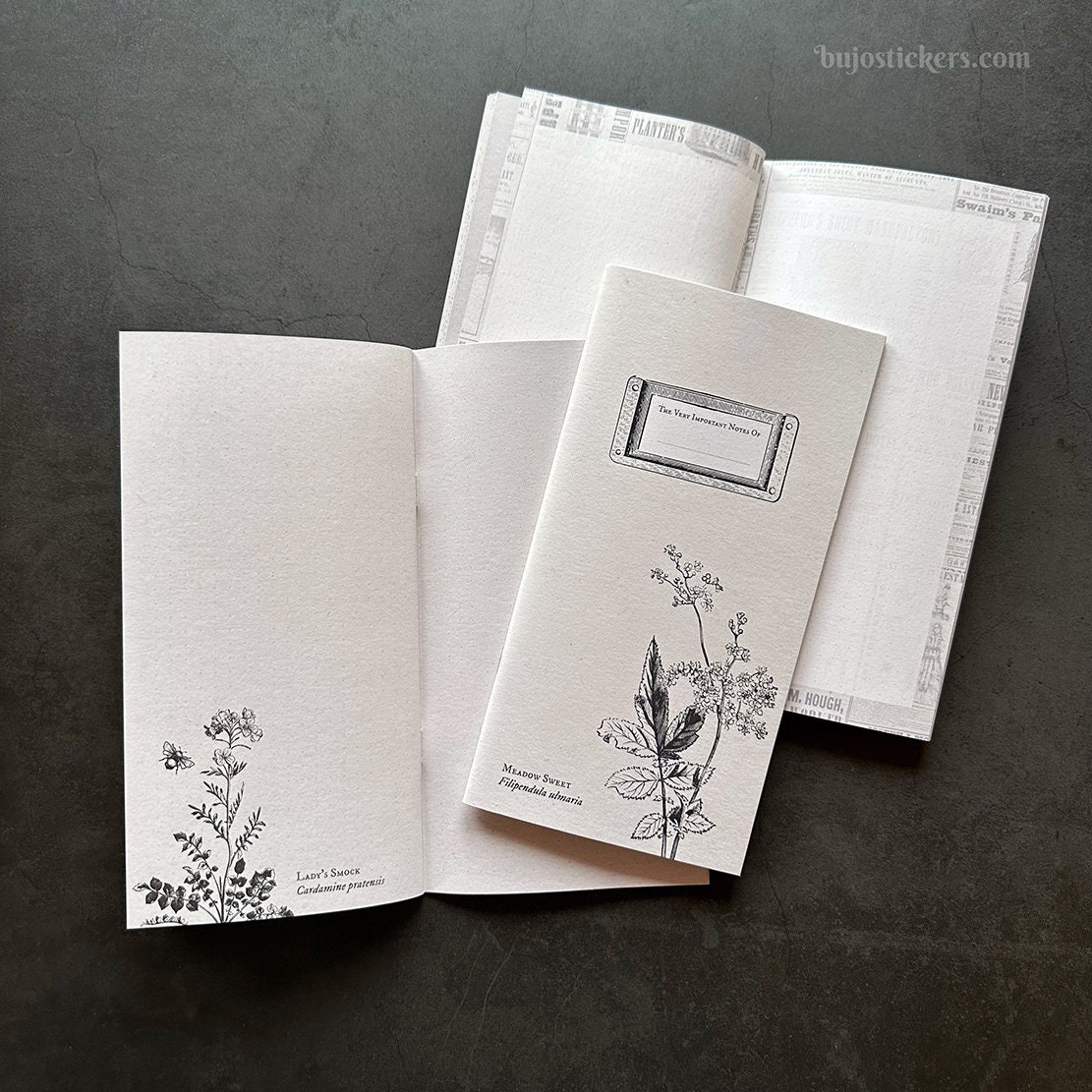 Traveler's Notebook Insert • Regular Size • Vintage Newspaper, Ads ...