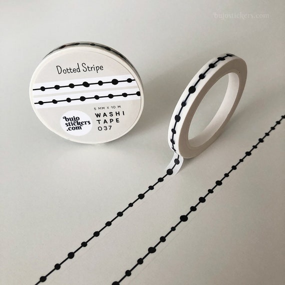 Washi Tape Dotted Stripe Border and Divider Border Tape - Etsy