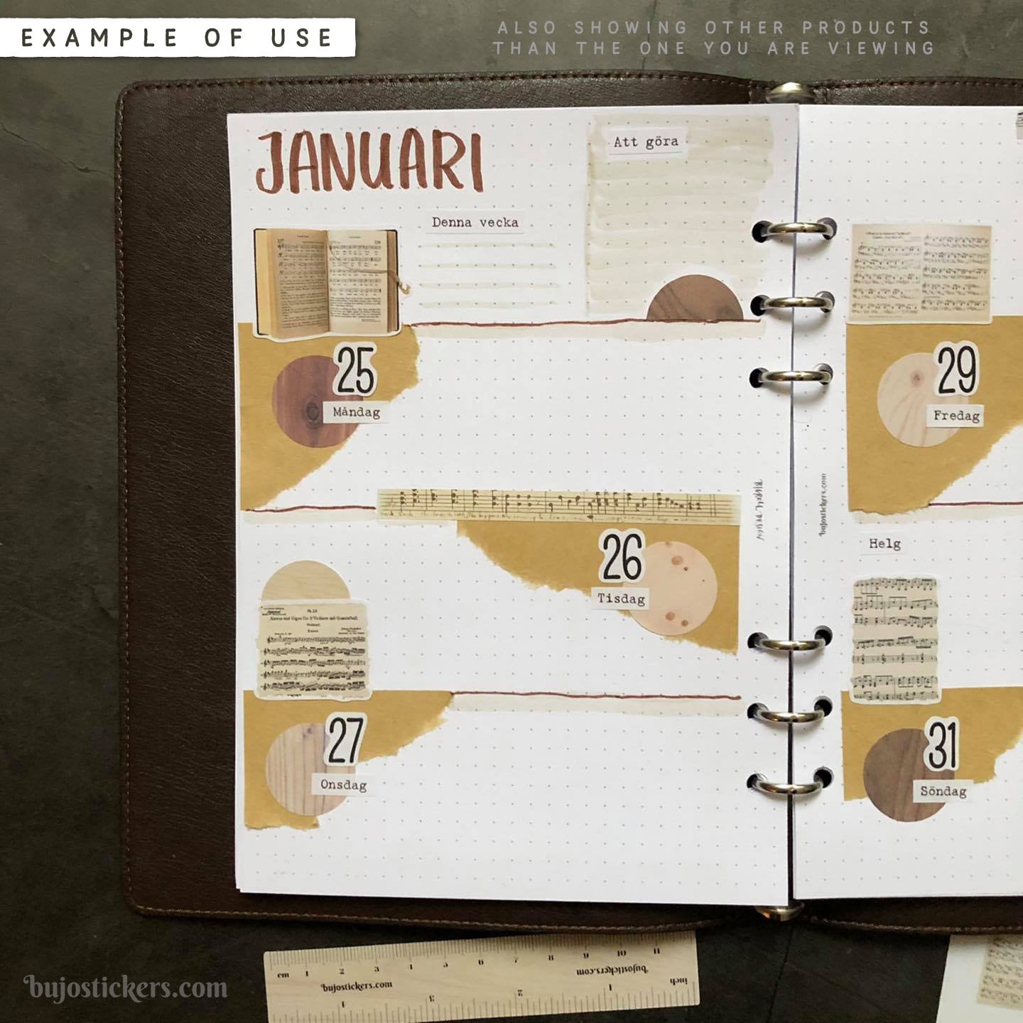 Datum Sticker 1-31. 9 Farben: schwarz orange blau rot - Etsy.de