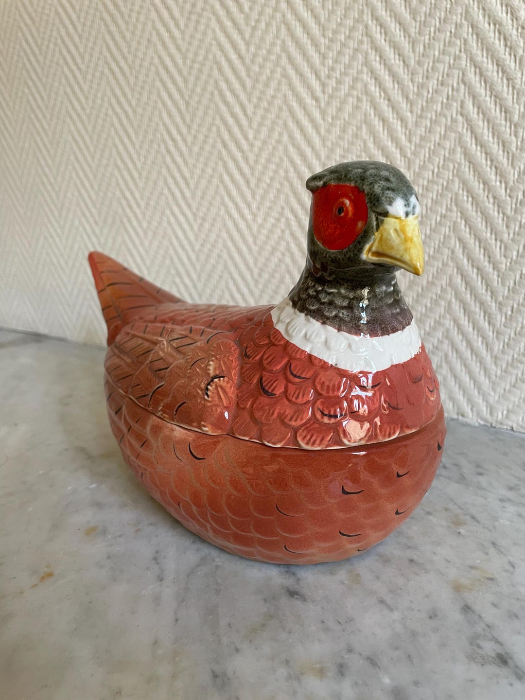 Ceramic Pheasant Terrine or Pâté Dish Michel Caugant - Etsy