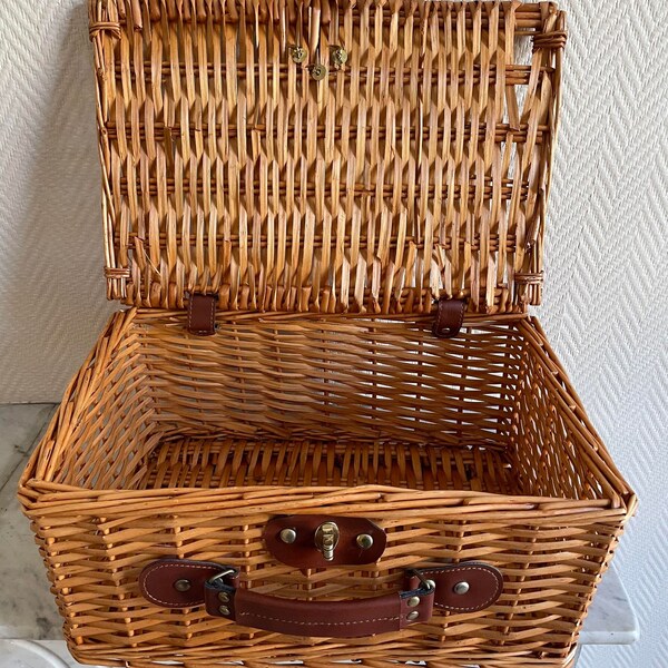 Wicker Suitcase - Etsy