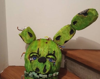 Fnaf Springtrap Full Wearable Head 3D Model STL FNAF Springtrap Cosplay ...