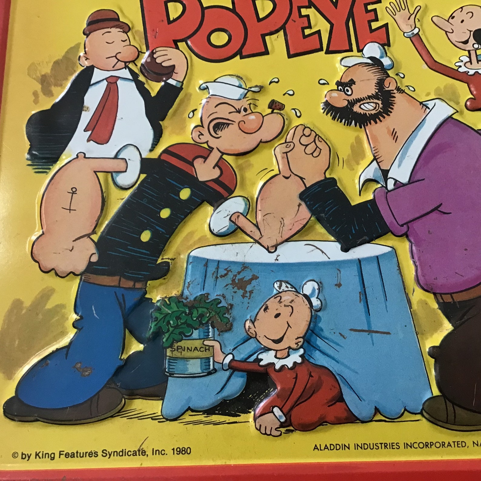 Lunchbox Popeye 80s by Aladdin Industries Nashville Tenn.usa - Etsy