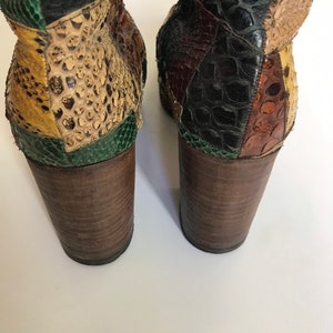 Vintage Plateau Python Boots 1968 US Gr.10 EU 40 - Etsy
