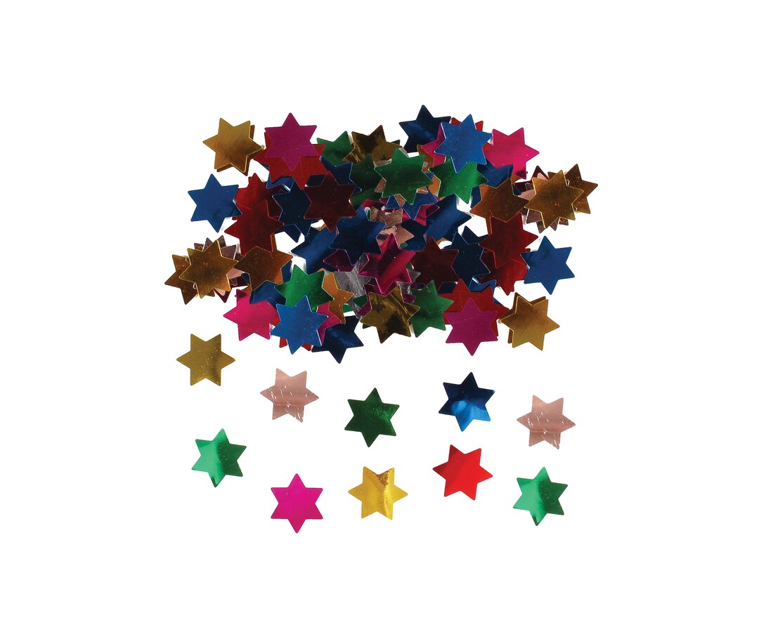 Star of David Multi Coloured Table Confetti, Mazel Tov, Confetti ...