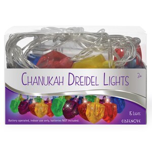 Chanukah Dreidel LED String Lights, Colorful Hanukkah Decoration - Etsy UK