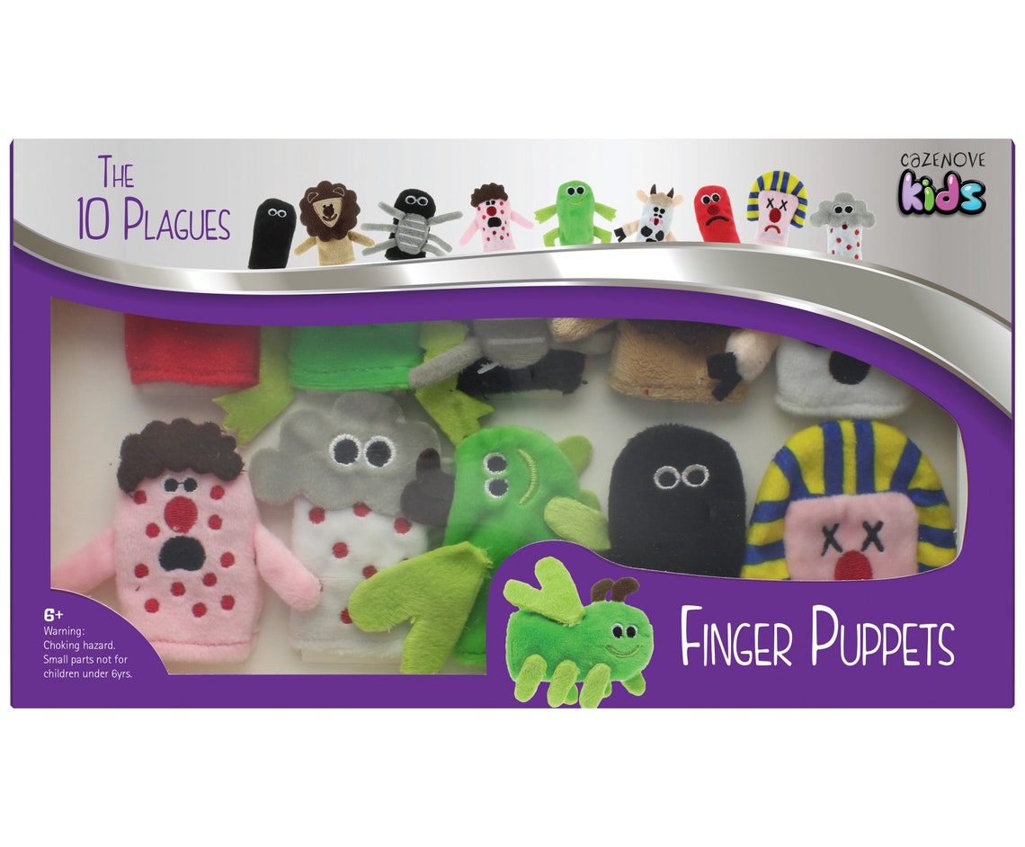 10 Plagues Handmade Finger Puppets Finger Puppets Passover - Etsy